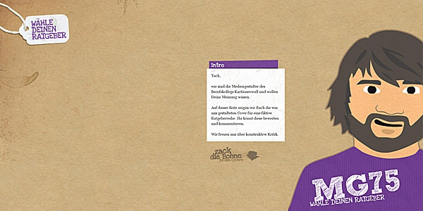 Schulprojekt – Wähle deinen Ratgeber | David Hellmann — Digital Designer & Developer