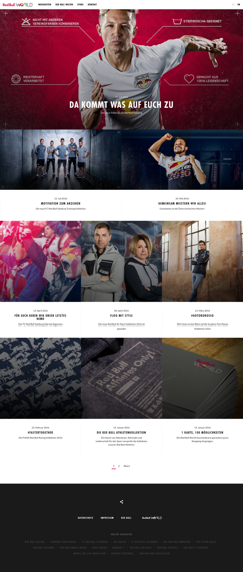 Red Bull World | David Hellmann — Digital Designer & Developer